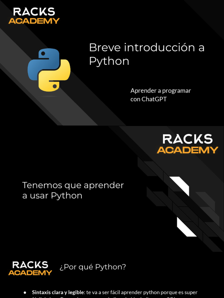Programacio N en Python Con ChatGPT 2 | PDF | Python (lenguaje de ...
