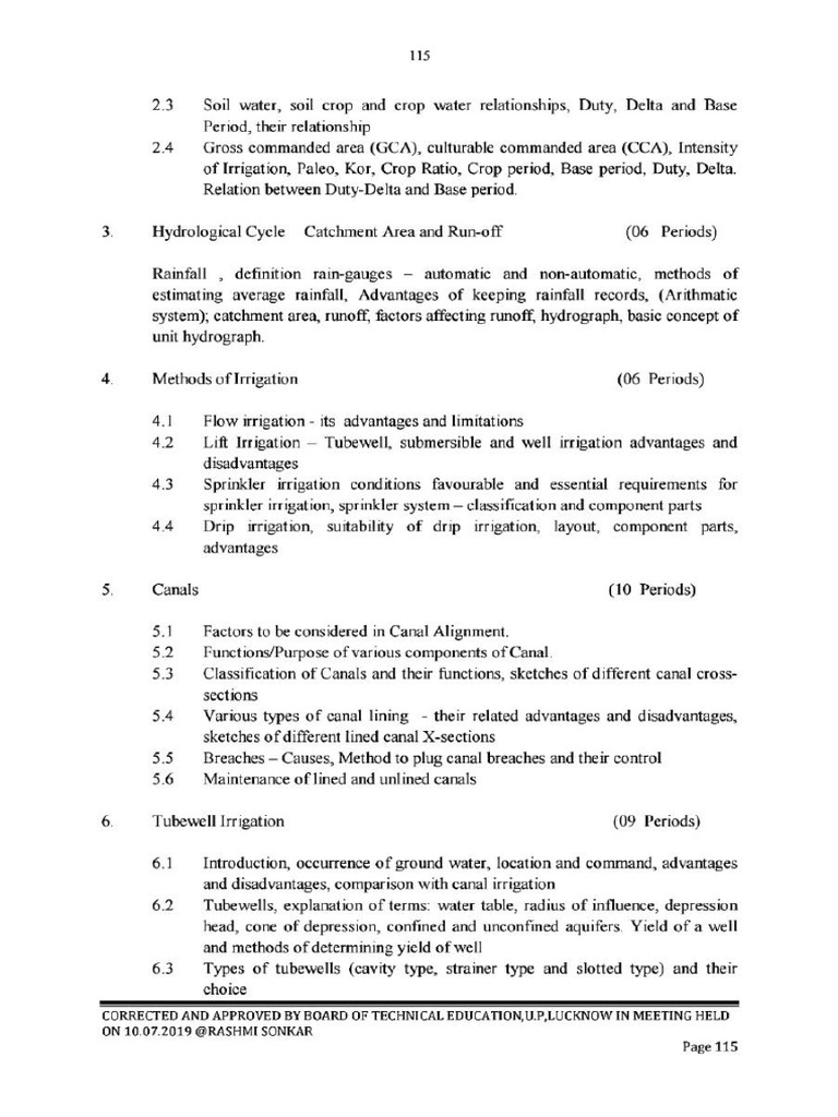 Irrigation Engineering Unit-7 | PDF