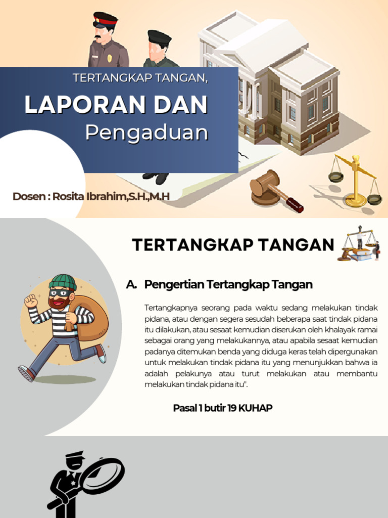 Tertangkap Tangan, Laporan Dan Pengaduan | PDF