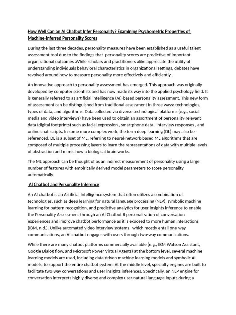 Soul Script AI Review Paper | PDF | Validity (Statistics) | Machine ...