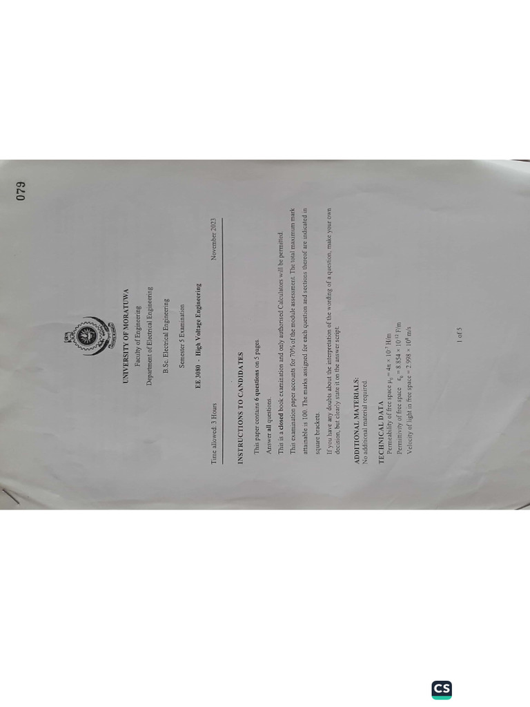 Sem5_High Voltage | PDF