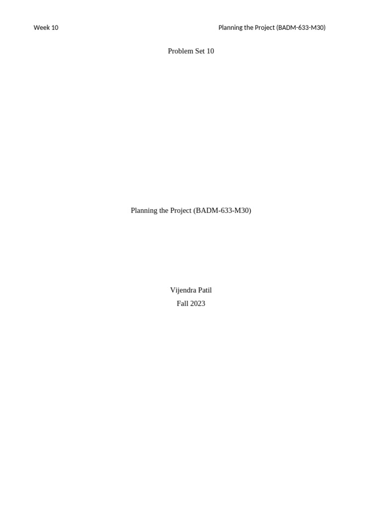 Problem Set 10 | PDF