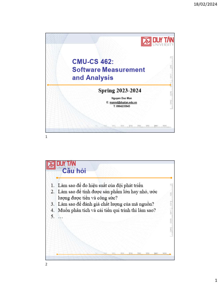 Software Measurement and Analysis Overview | PDF | Reliability ...