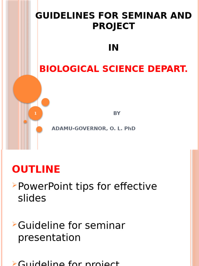 Guidelines For Seminar and Project | PDF | Scientific Method | Citation