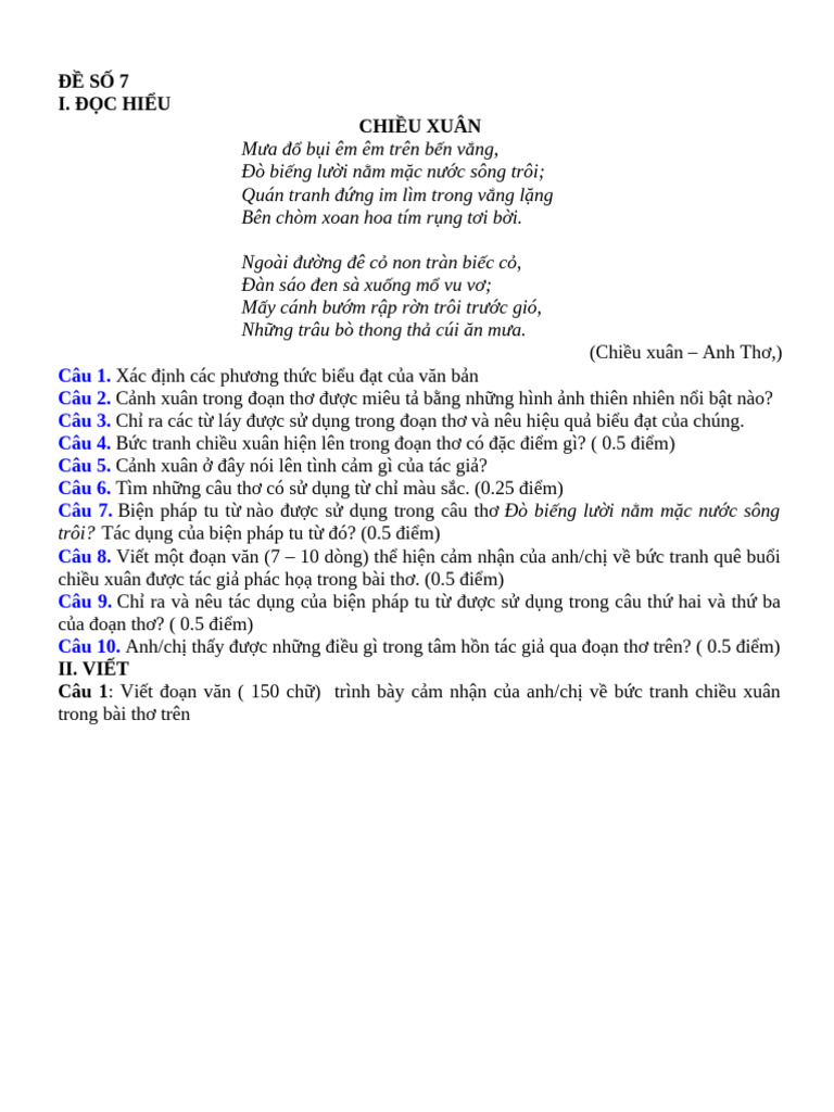 Chieu Xuan | PDF