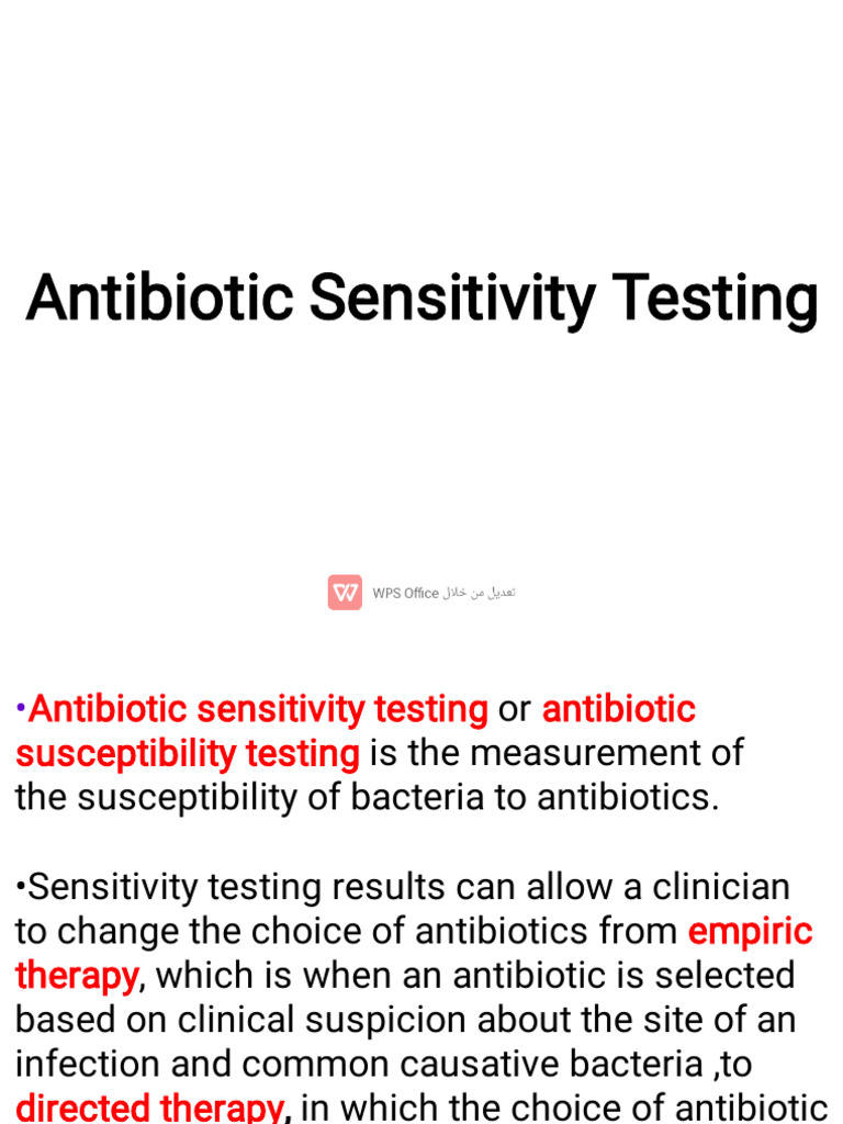 Antibiotic Sensitivity Test | PDF | Microbiology | Life Sciences