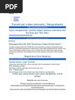 Gotranscript Transcription Guidelines (Adapted For Bahasa Indonesia ...