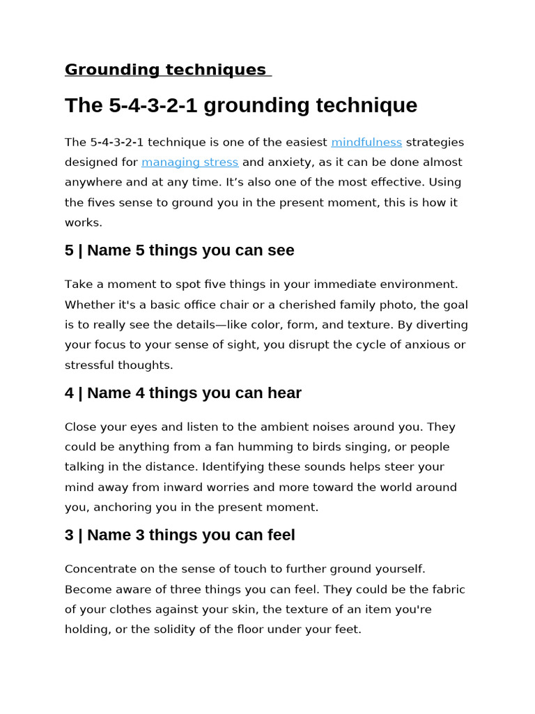 Grounding Techniques | PDF