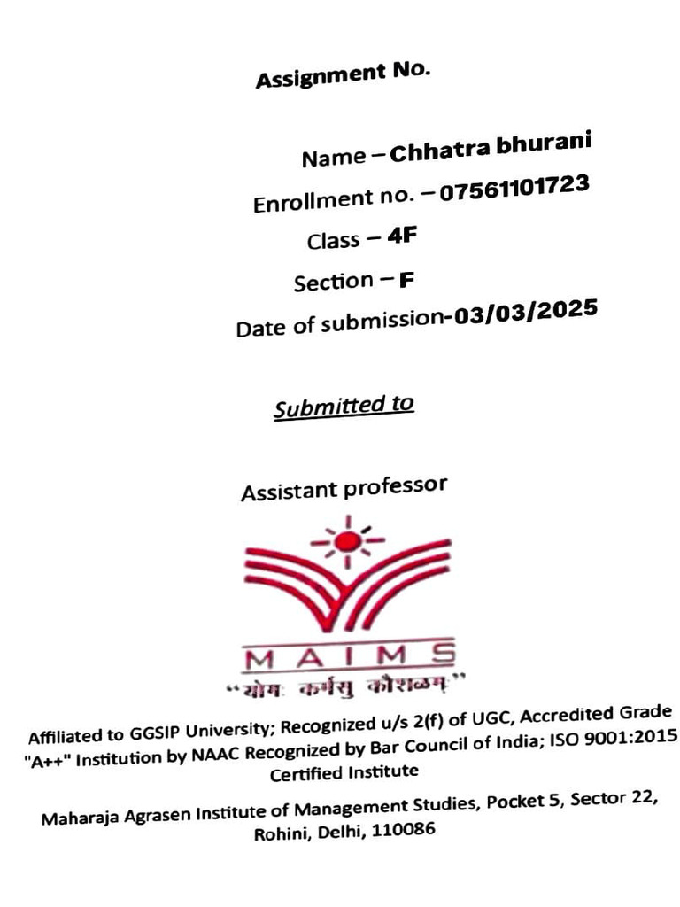 Chhatrabhurani CSR 1 | PDF