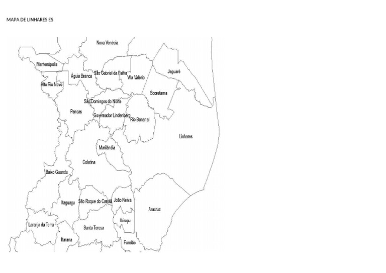 MAPA DE LINHARES ES | PDF