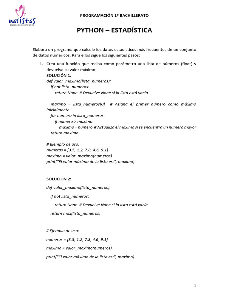Ejercicio Final Python | PDF | Python (lenguaje de programación ...
