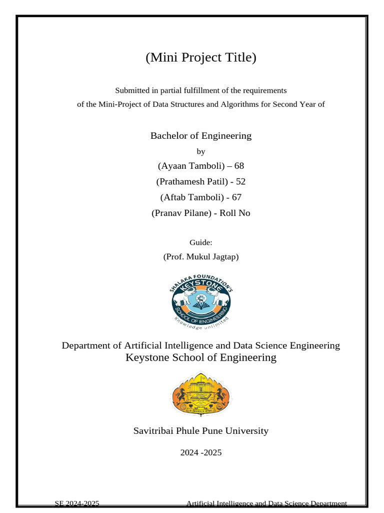 Mini Project Report Format | PDF | Banks | Automation