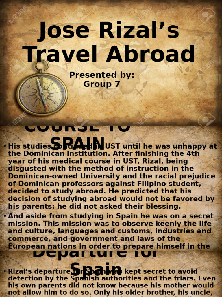 Group 7 - Life and Works of Rizal Repot | PDF | Naples | Marseille