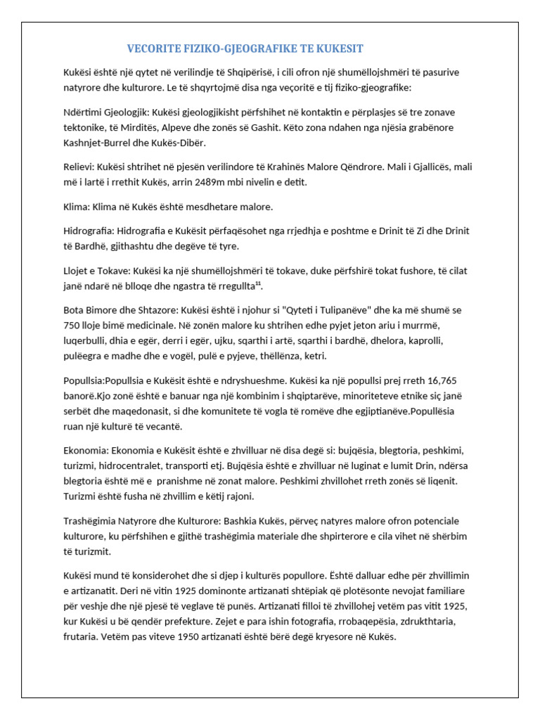 Kukesi | PDF