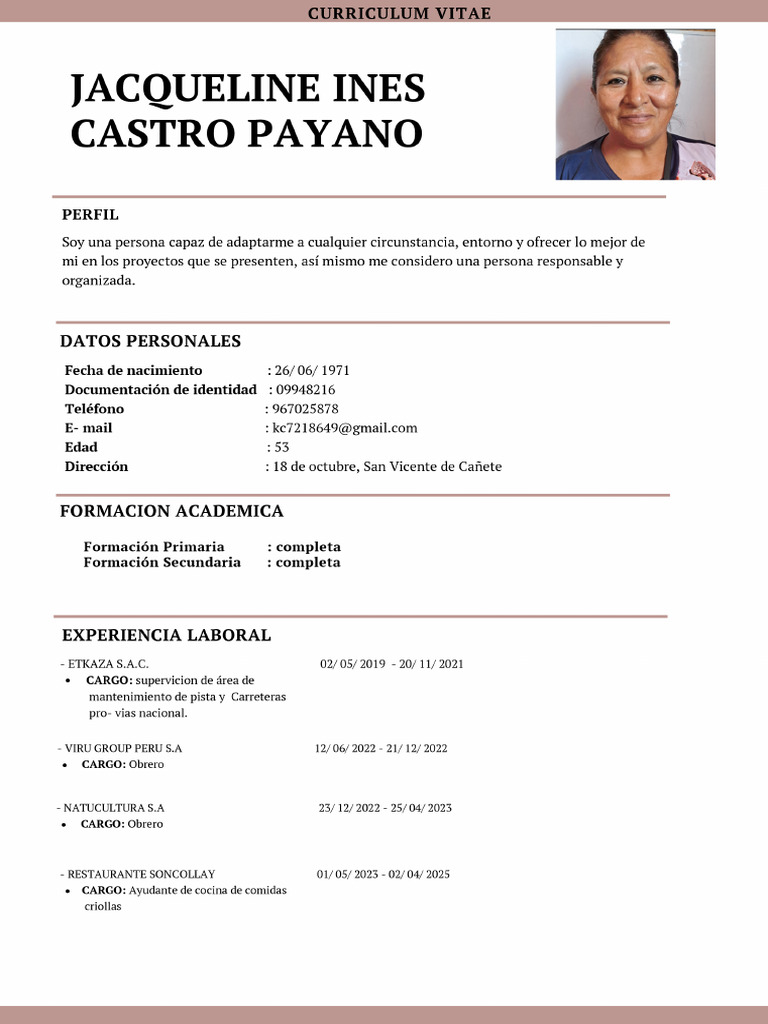 Mi CV | PDF