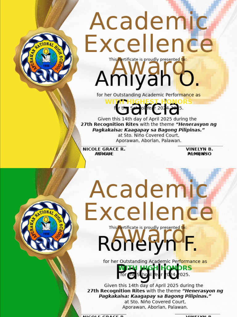 Gold and Black Modern Certficate | PDF