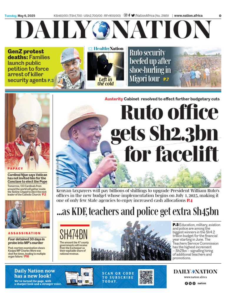 Daily Nation 6th May 2025 | PDF | Pope | Catholic Church