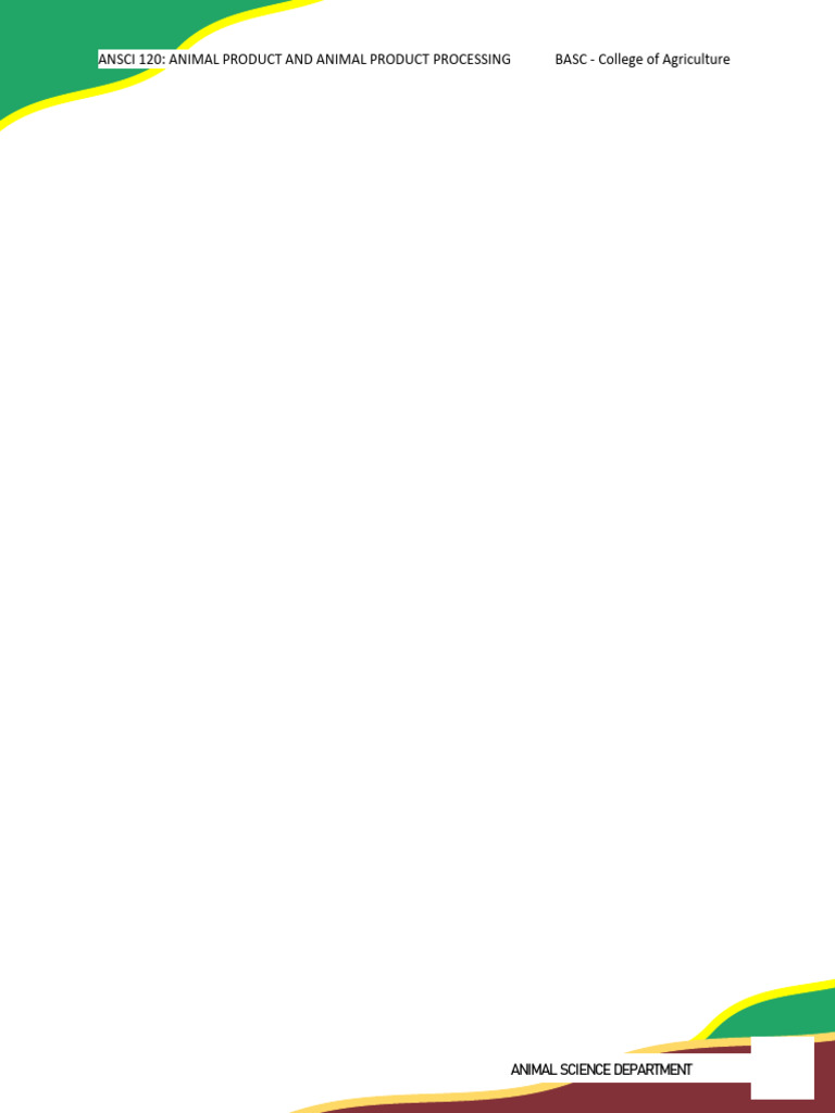 Ansci 120 Unit 5 Meatinspection Draft | PDF | Slaughterhouse | Food Safety