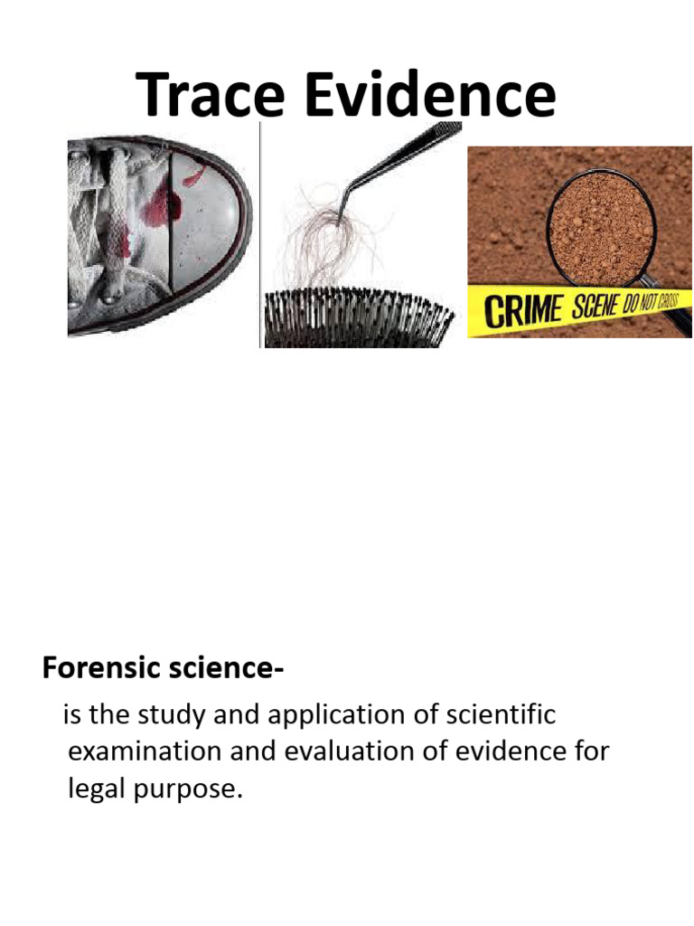 Trace Evidence (1) | PDF | Forensic Science