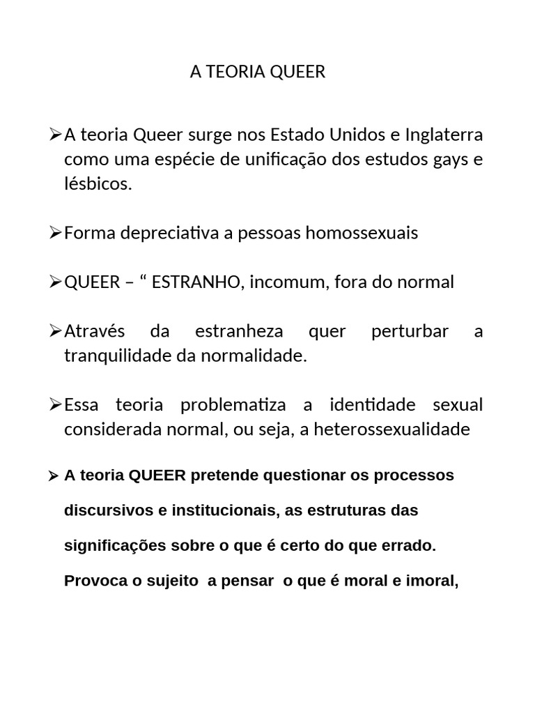 A Teoria Queer | PDF