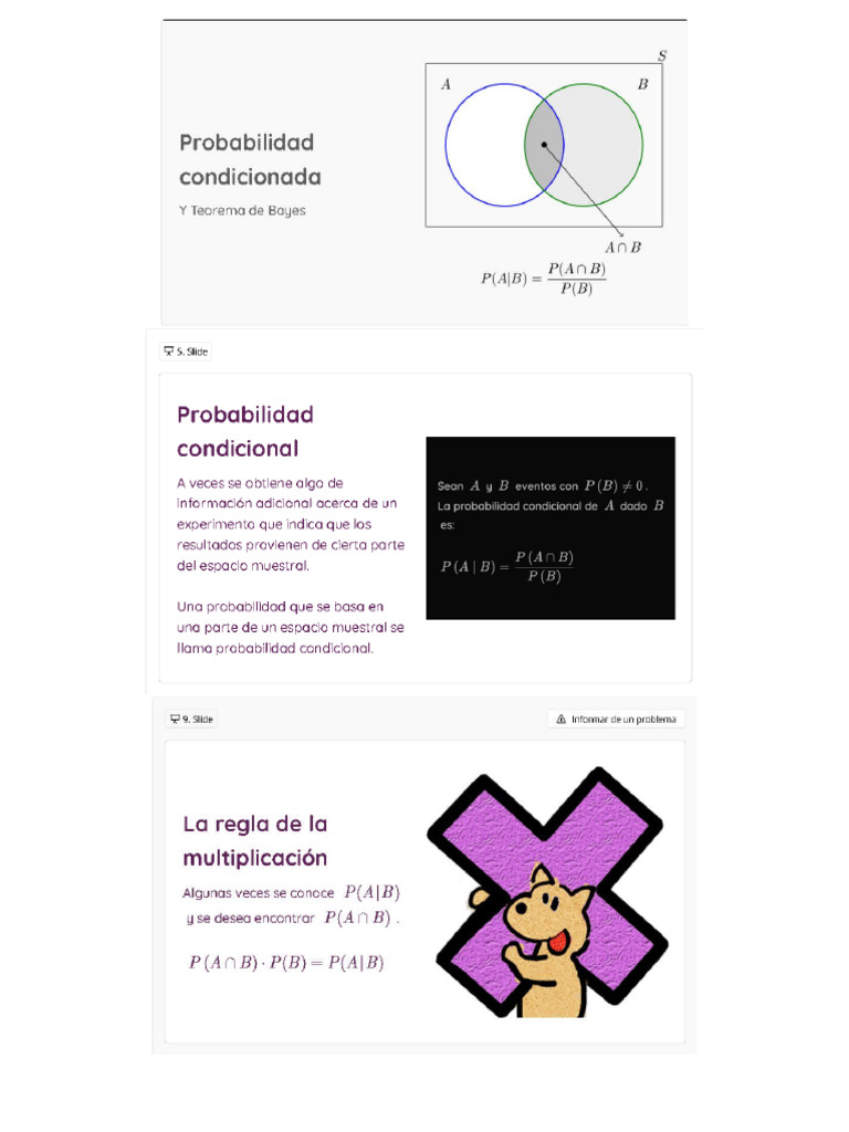 Resumen de Fórmulas de Probabilidad | PDF