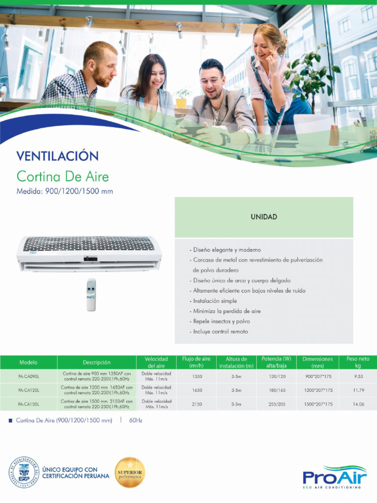 Línea ProAir - Cortina de Aire | PDF
