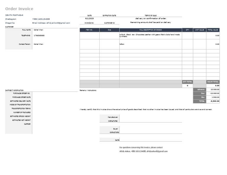 IC Pro Forma Invoice Template 9181 | PDF | Invoice