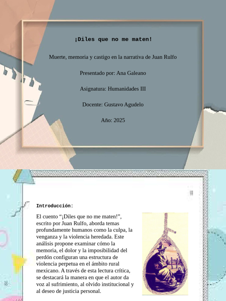 ¡Diles Que No Me Maten! | PDF