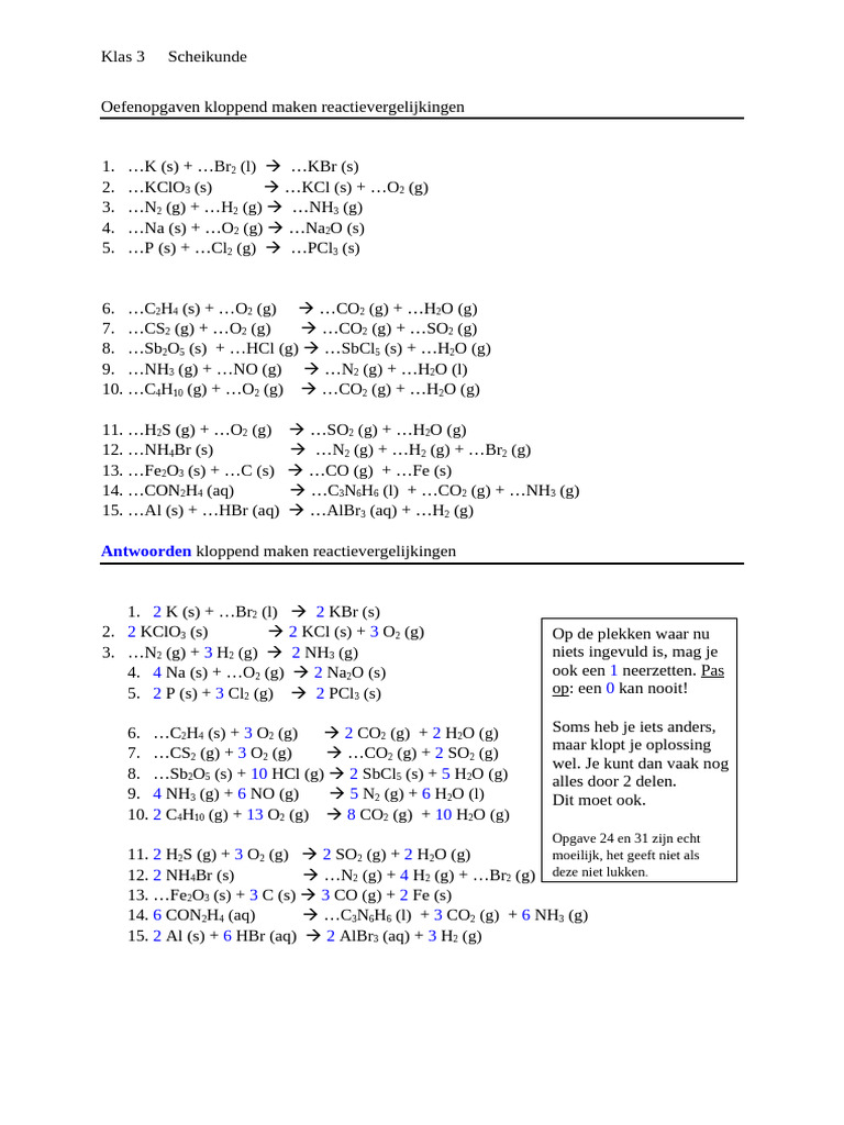 Extra Rx-Verg Kloppend Maken Voor LLN | PDF
