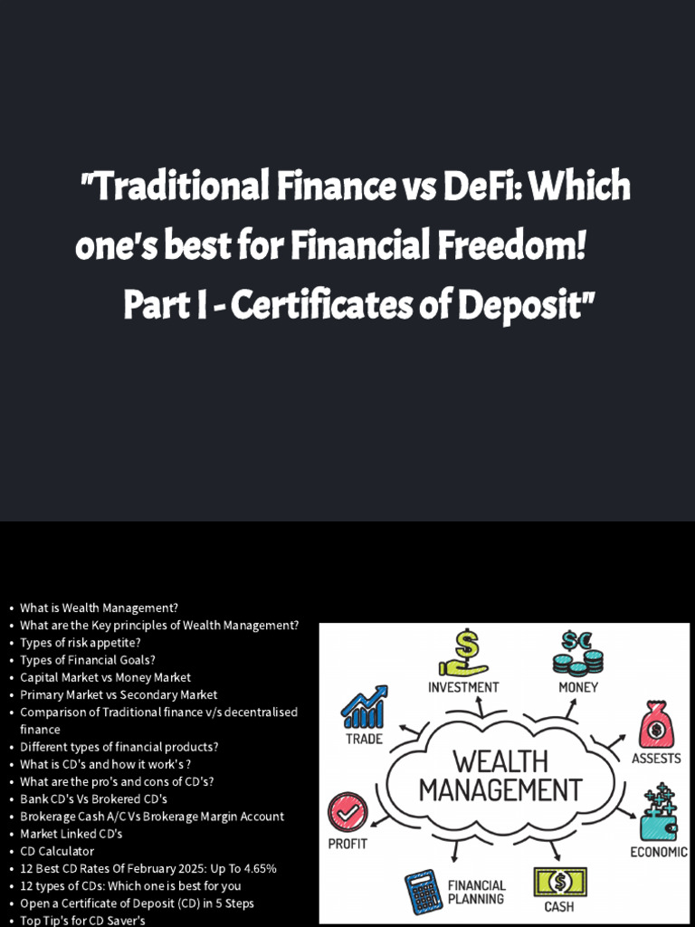 Traditional Finance Vs DeFI | PDF