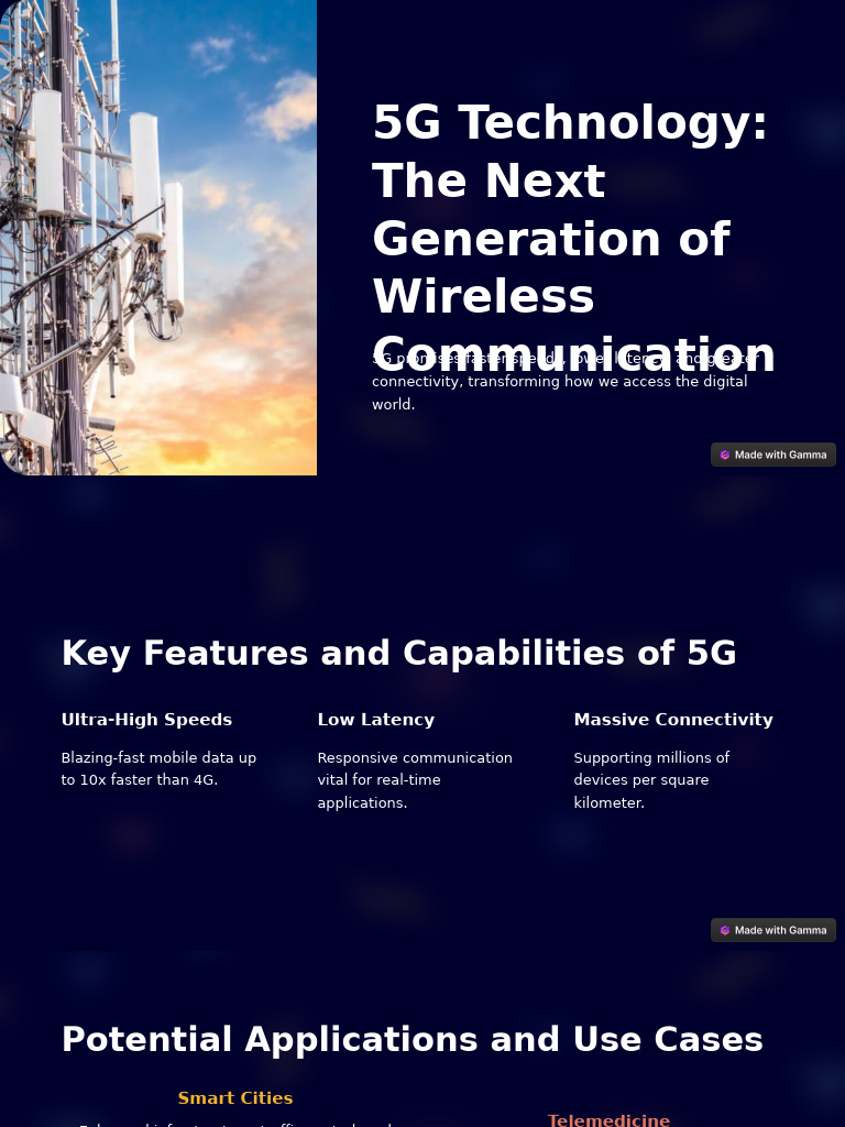 5G Technology The Next Generation of Wireless Communication | PDF