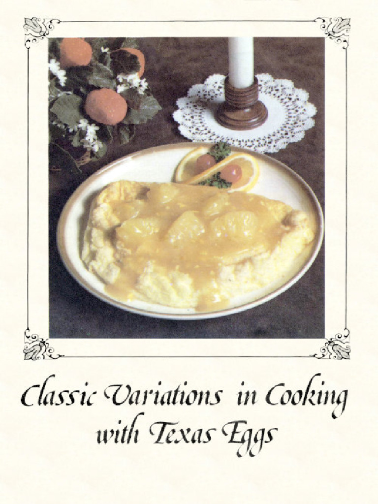 Texas Egg Cooking Variations Guide | PDF | Custard | Meringue