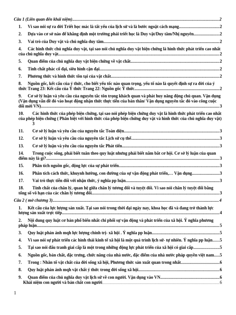 TÀI LIỆU TRIẾT HỌC _ UEH | PDF