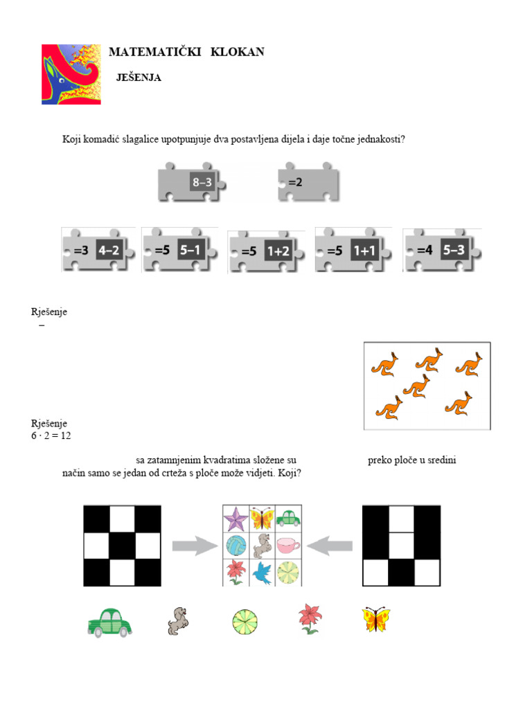 Matematicki Klokan e 2017 Rjesenja | PDF