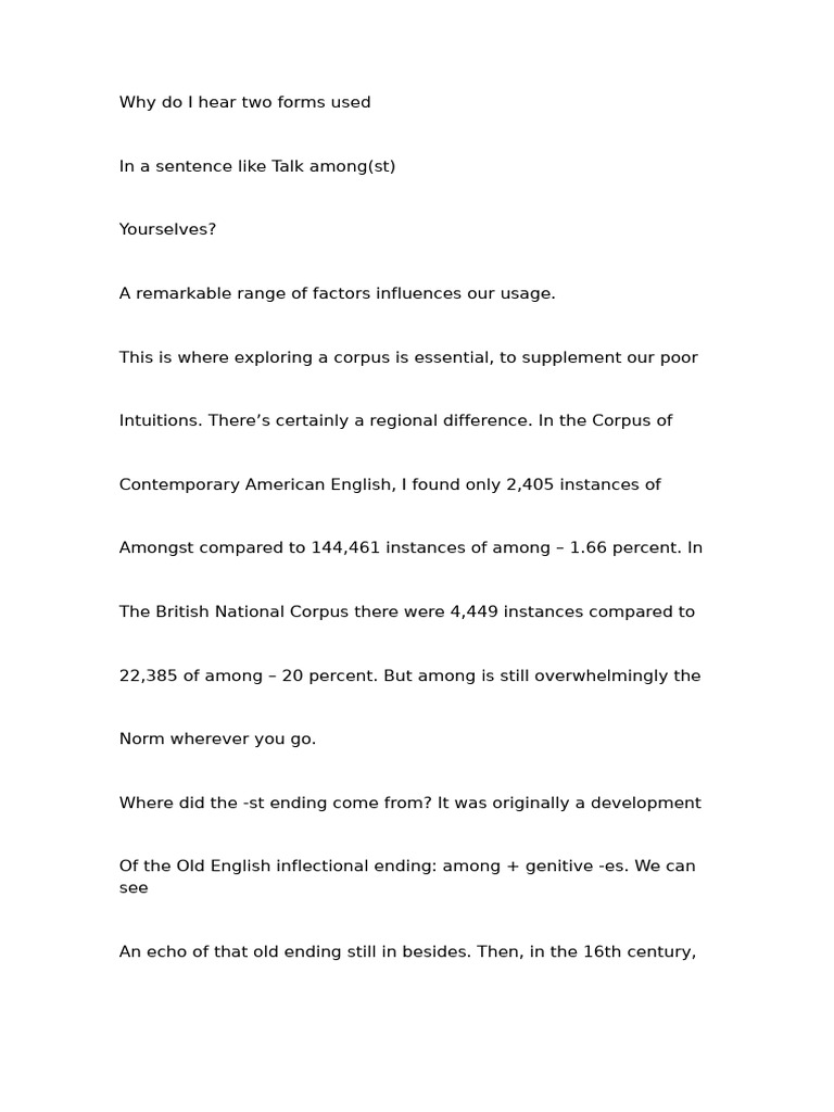 Why Do I Hear Two Forms Used | PDF | English Language | Linguistics