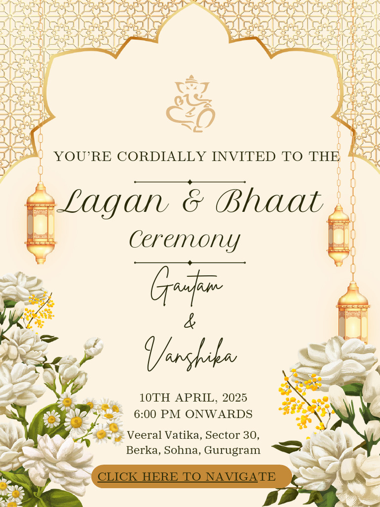 Lagan & Bhaat Invitation Card | PDF