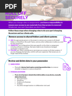 Accenture Employee Exit Checklist | PDF | Travel Visa | Laptop