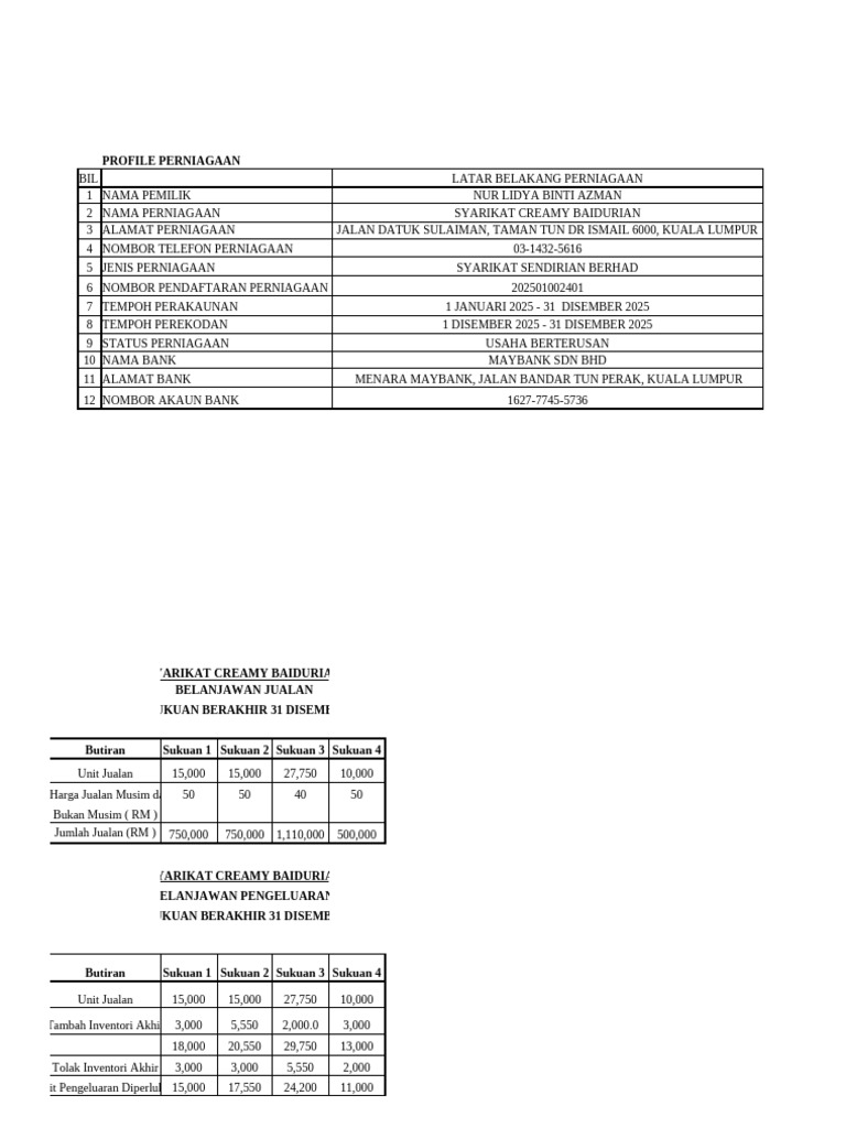 TUGASAN 2 AKAUN baruu (1) | PDF