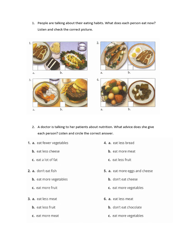 Listening Food | PDF