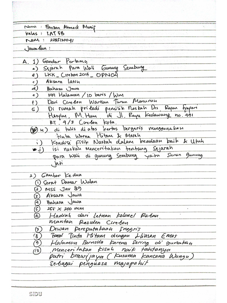 Fauzan Ahmad Munif - Iat 5B - Uasfilologi | PDF