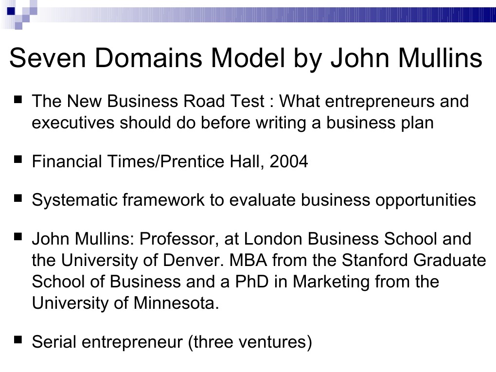 John Mullins 7 Domain Model | Economies | Business