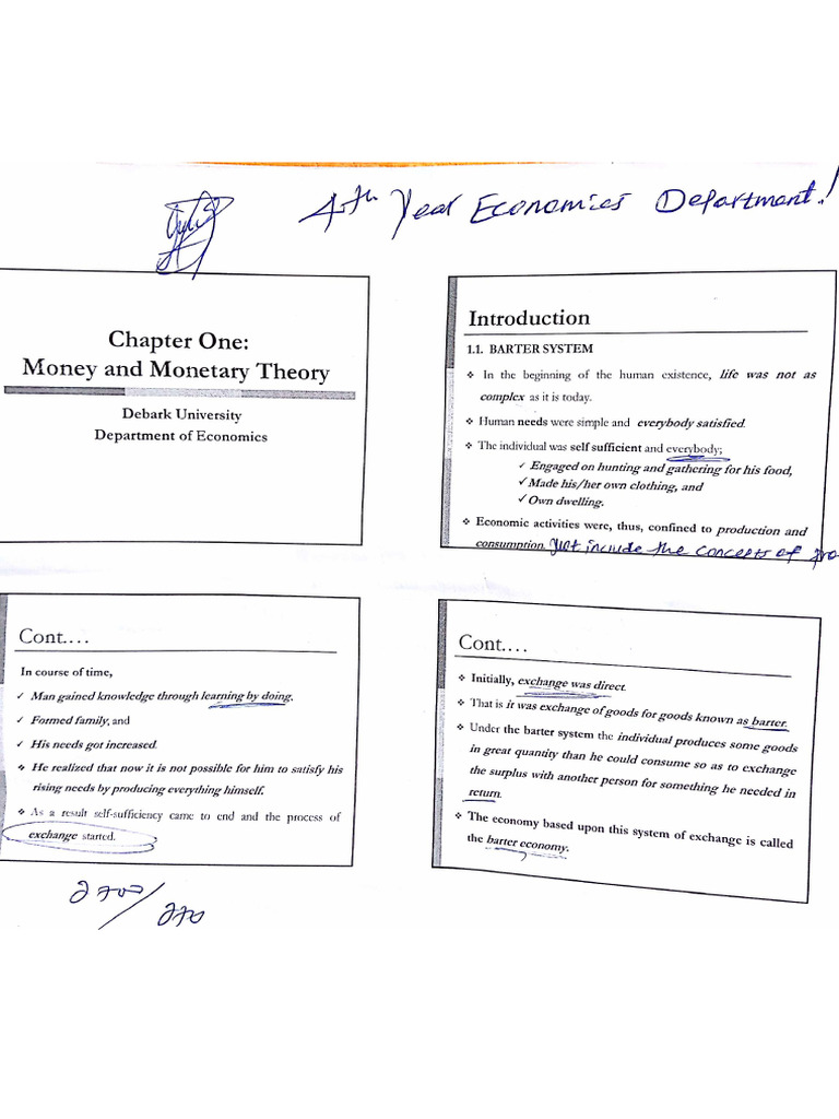 Monetary Econ CS Cha-1 DKU | PDF