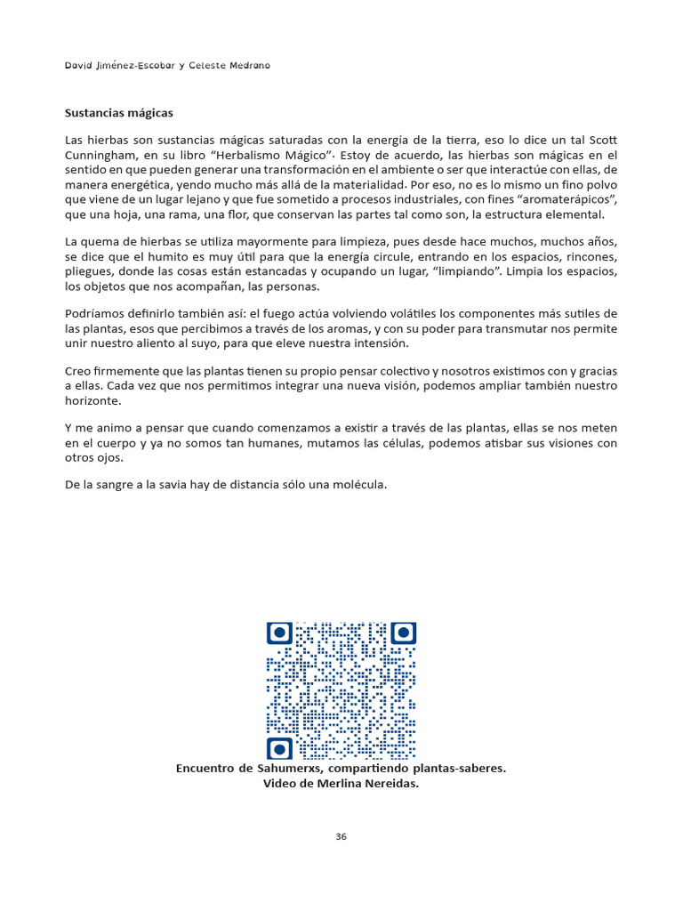 Sustancias Magicas - Davd Jimenez Escobar - Celeste Medrano | PDF | Plantas