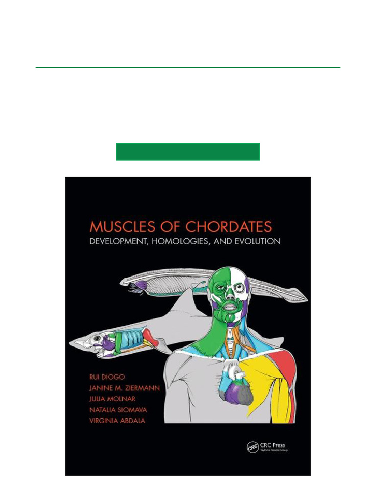 Muscles of Chordates Development, Homologies, and Evolution - 1st ...