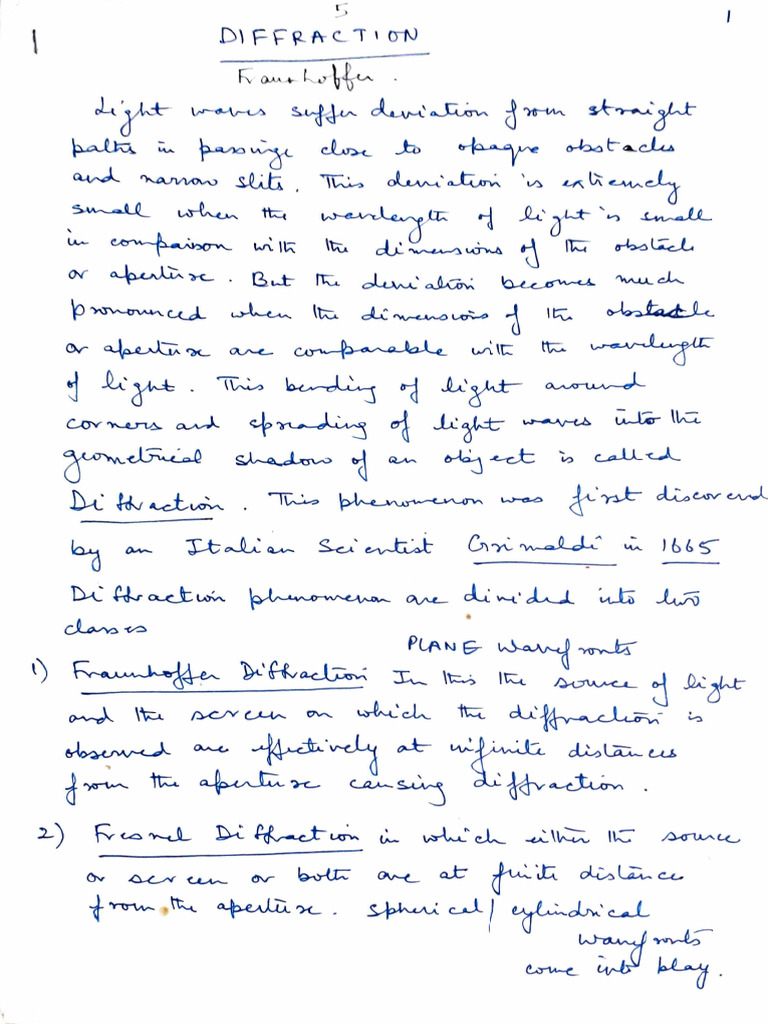Single Slit Diffraction | PDF