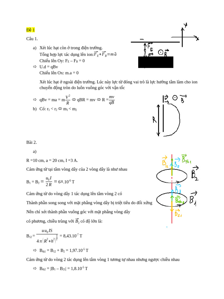 Giải đề vldc 2 | PDF