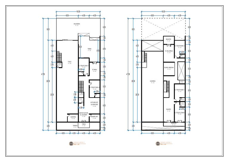 Denah Rumah Toko Kaltim | PDF