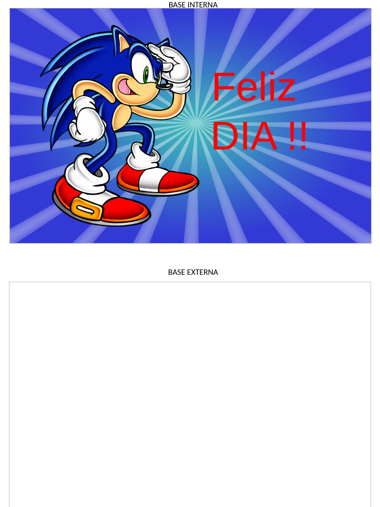 Bandeja Editable Sonic | PDF