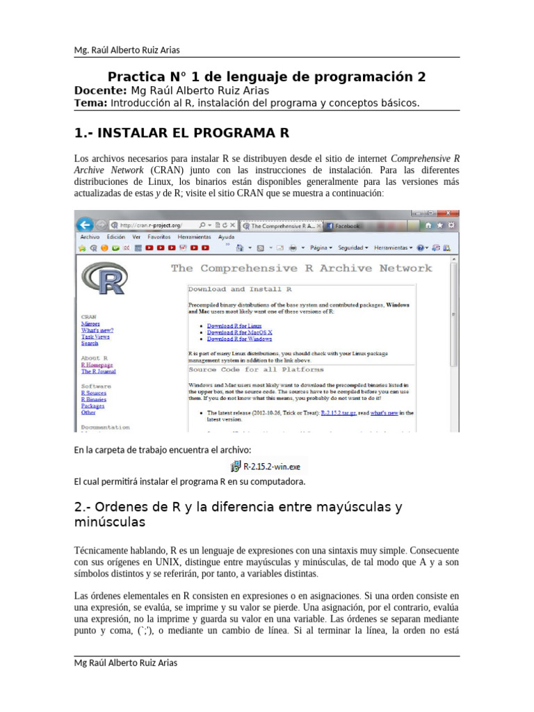 Guia 1 de Trabajo en LP 2 | PDF | Programa de computadora | Programación