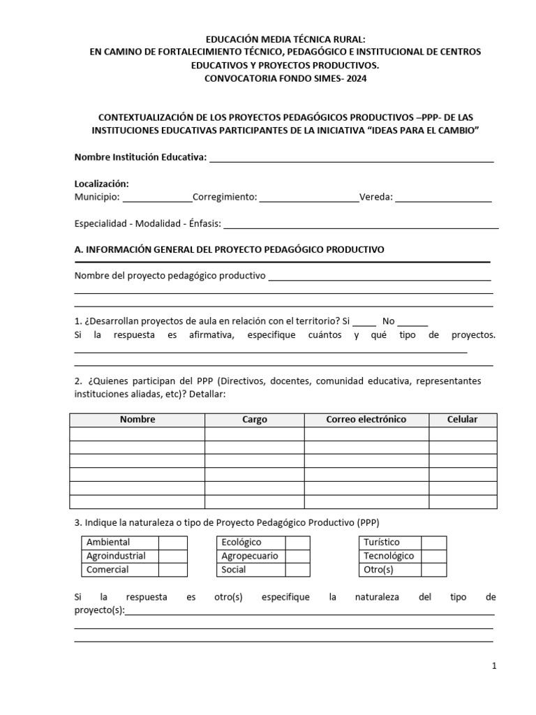 Instrumento Hoja de Ruta Caracterización Del PPP - Actualizado 2025 ...